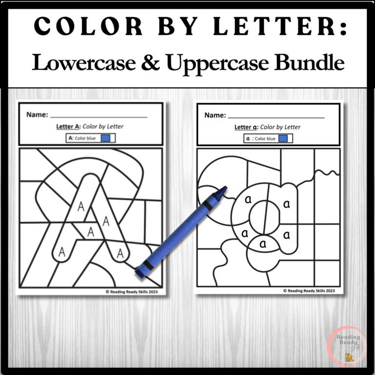 Color by Letter: Uppercase and Lowercase Letters (Bundle) - Reading ...