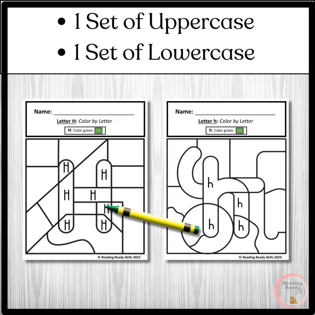 Color by Letter: Uppercase and Lowercase Letters (Bundle) - Reading ...