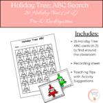 Christmas Activity for Kindergarten: ABCs- Reading Ready Skills